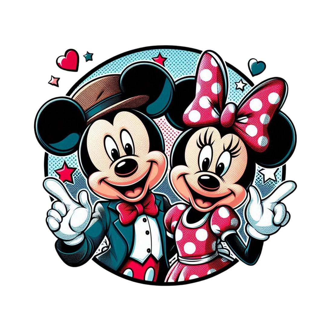 Mickey and Minnie Mouse Png Clipart, Mickey Mouse Png, Minnie Mouse Png ...