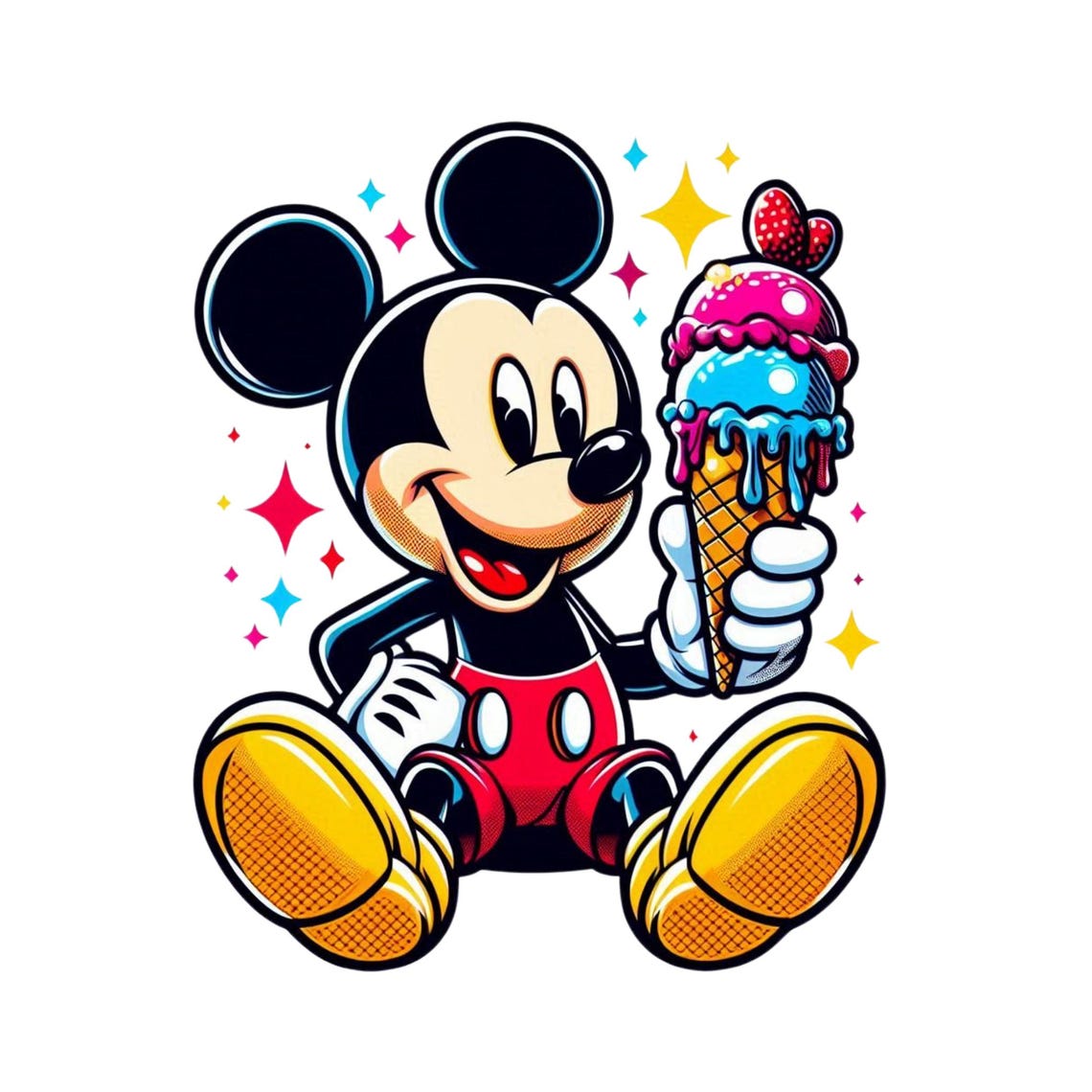 Mickey Mouse Png Clipart, Mickey Mouse Ice Cream, Cute Mickey Mouse ...