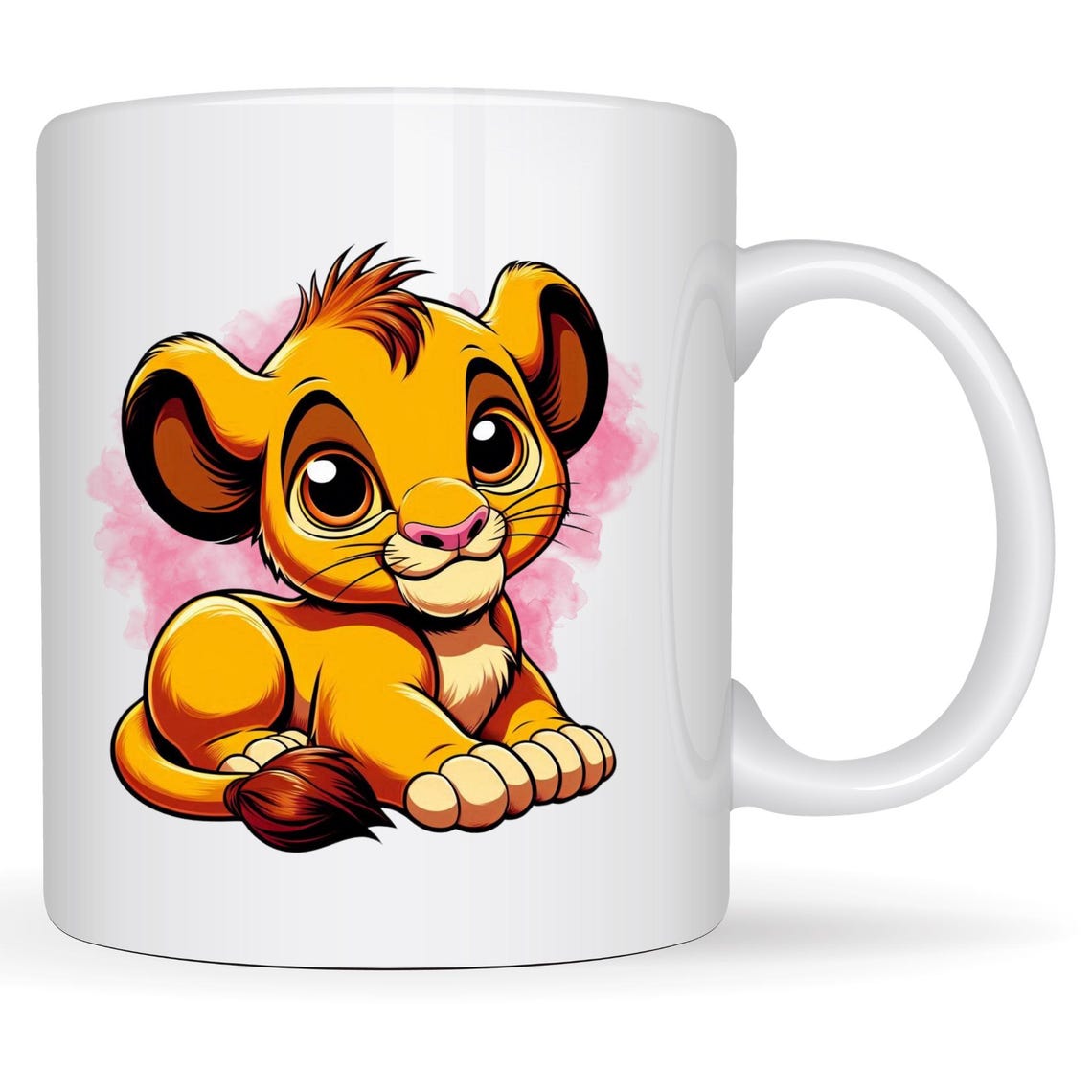 The Lion King Simba Watercolor Design, Simba Png Clipart, Cute Simba ...