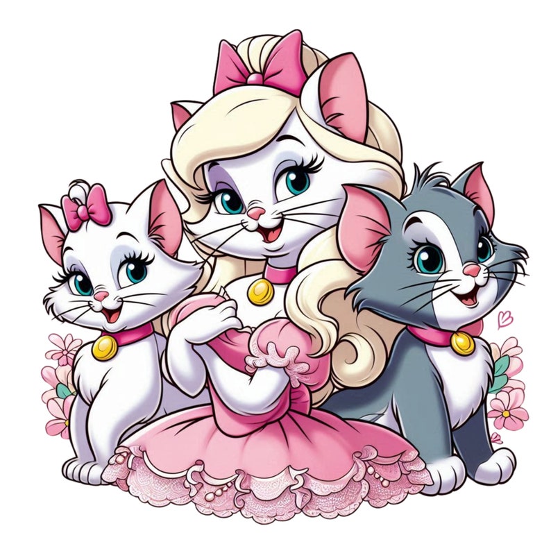 Aristocats Png Clipart, Aristocats Marie, Cute Cats, Instant Download ...
