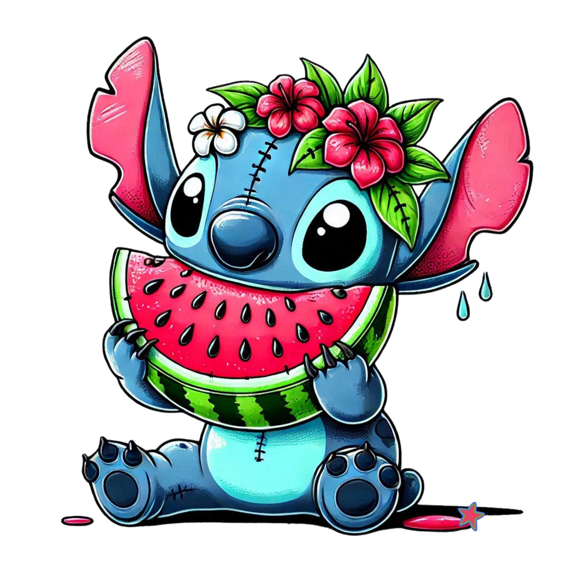 Stitch Png Clipart, Stitch Watermelon, Cute Stitch Image, Lilo and ...