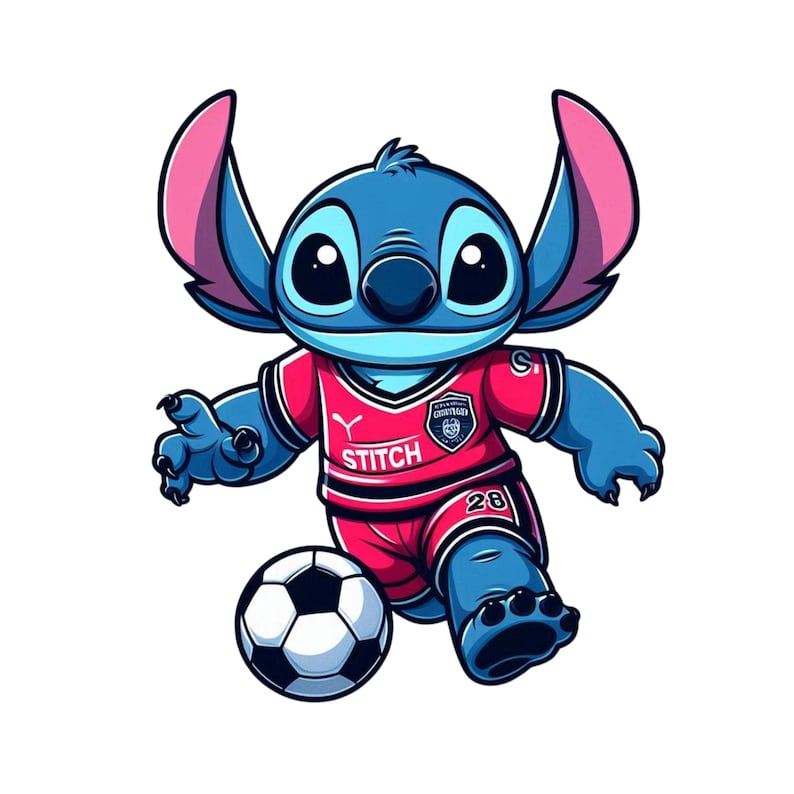 Stitch Soccer Design, Stitch Png Clipart, Stitch Football, Lilo and ...