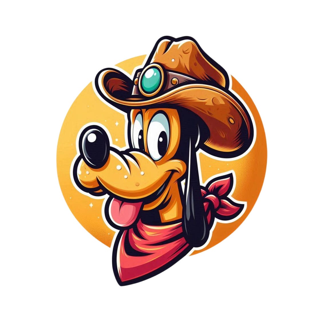 Pluto Png Clipart, Pluto Cowboy Design, Mickey Mouse Friends, Instant ...