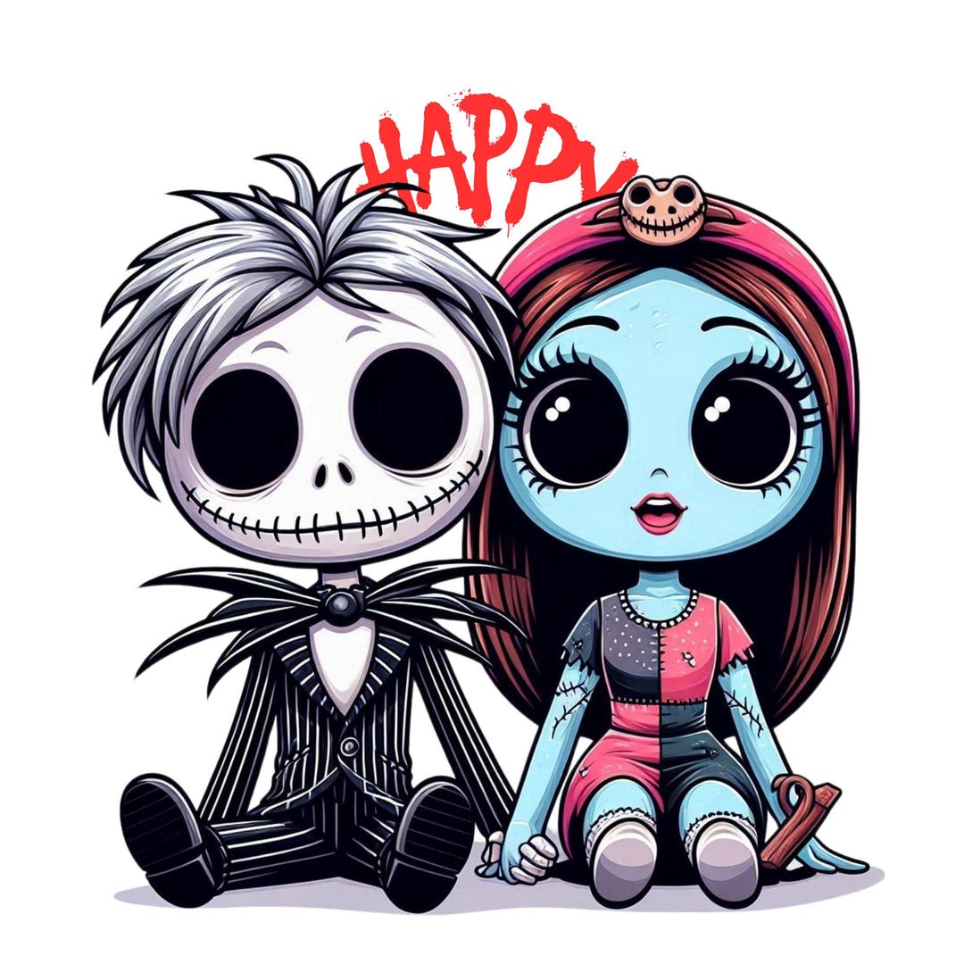 Jack Skellington and Sally Png Clipart, the Nightmare Before Christmas ...