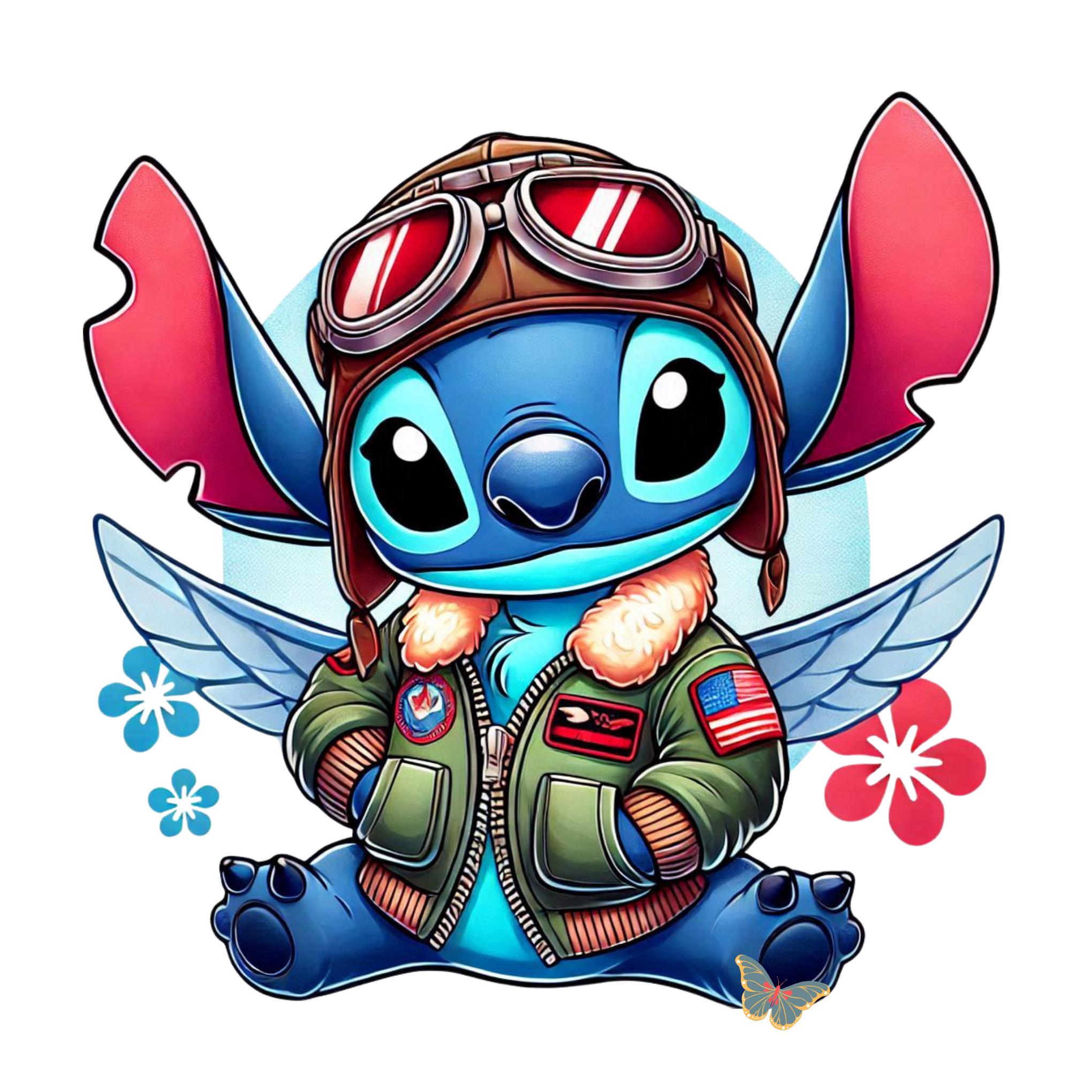 Stitch Pilot Design, Stitch Png Clipart, Stitch Job, Stitch Pilot ...