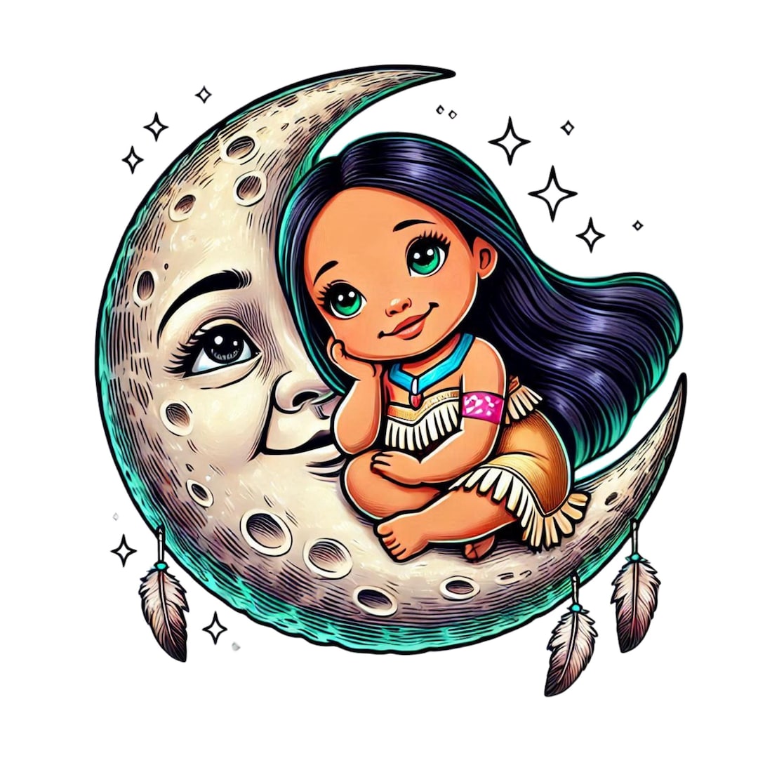 Pocahontas on the Moon, Pocahontas Png Clipart, Princess Pocahontas ...