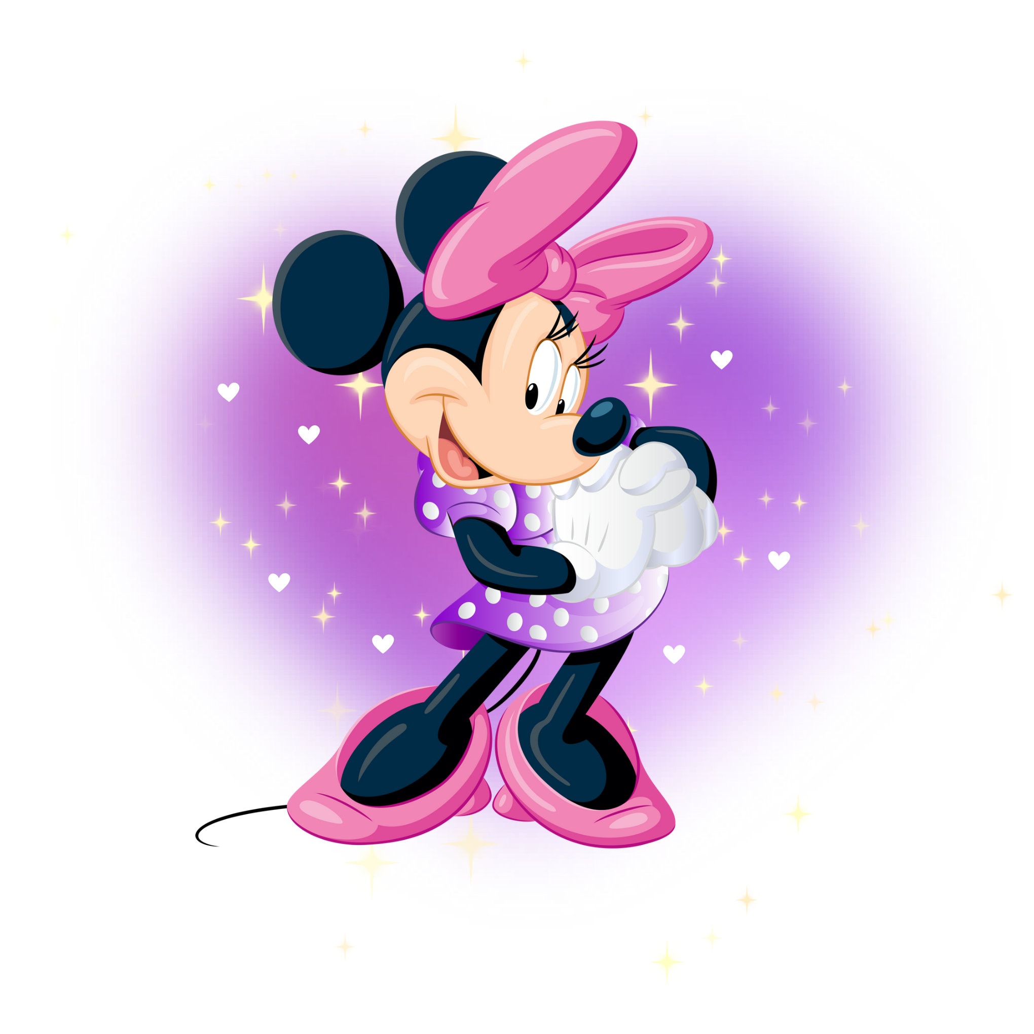 Minnie Mouse Watercolor Background, Minnie Mouse Png Clipart, Minnie ...