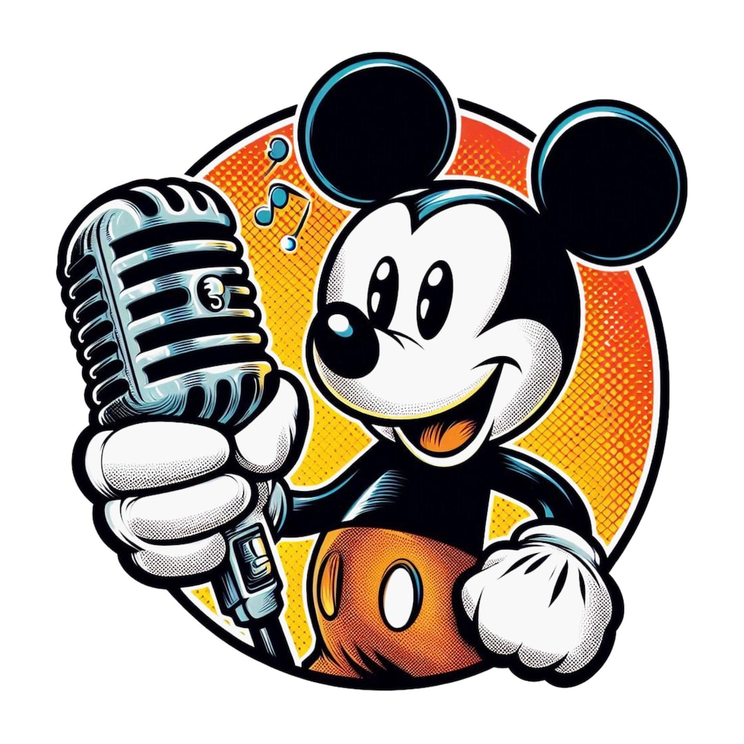 Singer Mickey Mouse, Mickey Mouse Png Clipart, Mickey Mouse Music ...