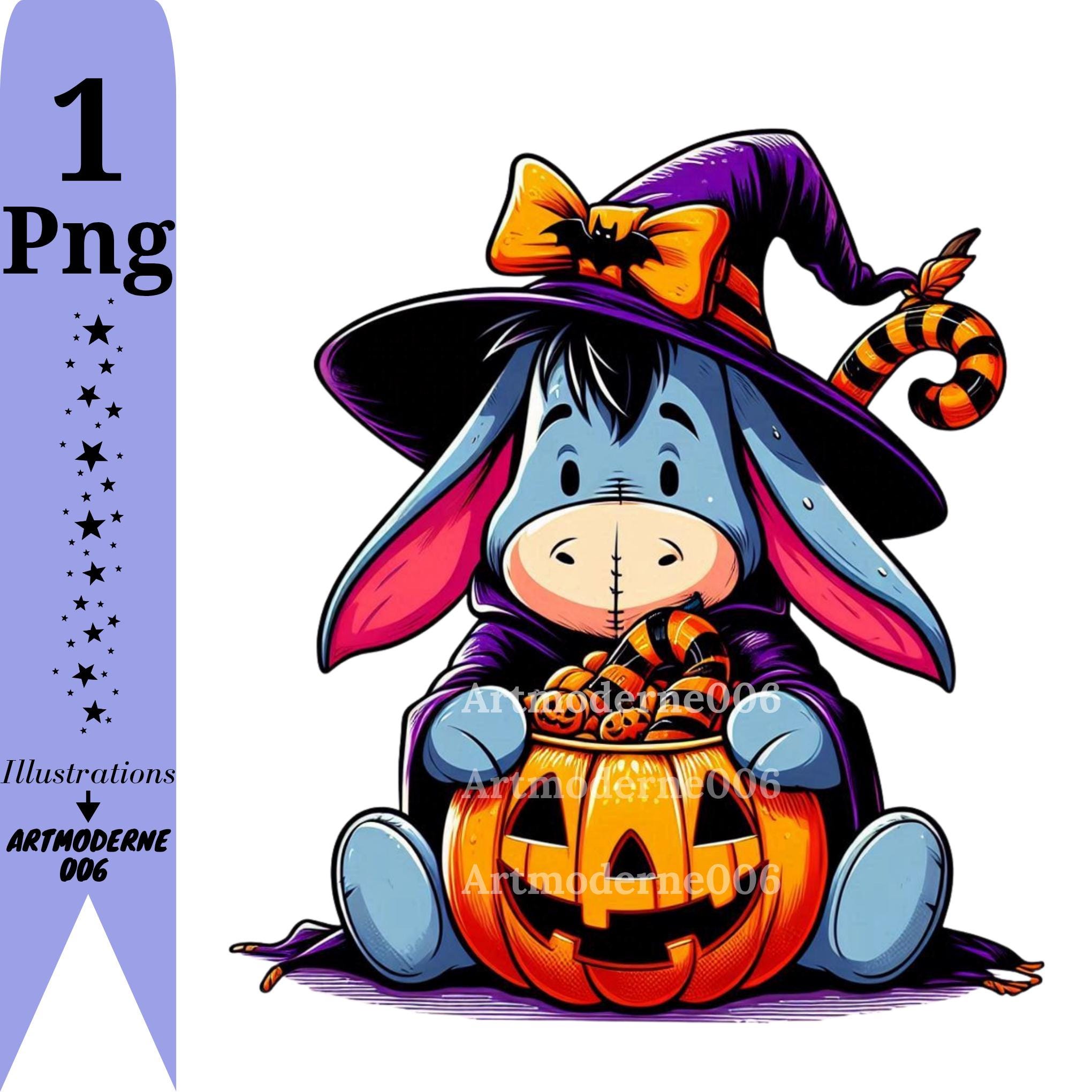 Winnie the Pooh Eeyore Halloween Design, Eeyore Png Clipart, Winnie the ...