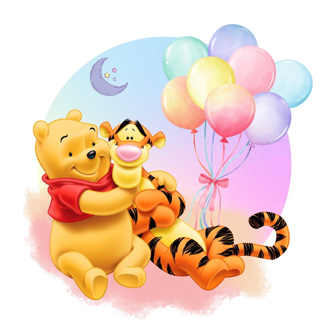 Winnie the Pooh Watercolor Background, Tigger and the Poog Png Clipart ...