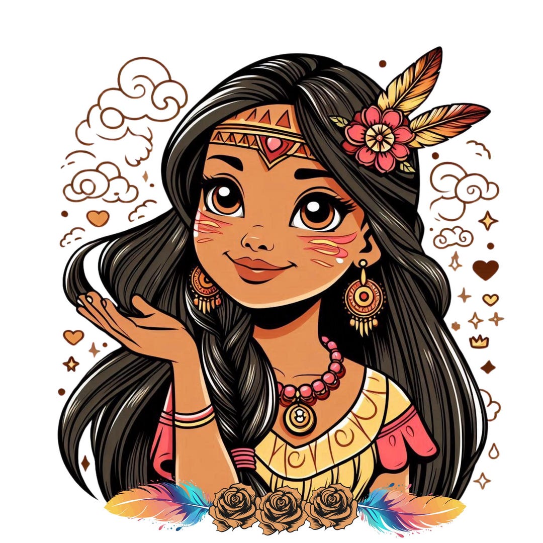 Pocahontas Png Clipart, Princess Pocahontas Design, Cute Pocahontas ...