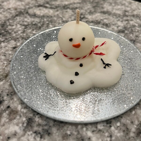 Snowman Candle - Etsy