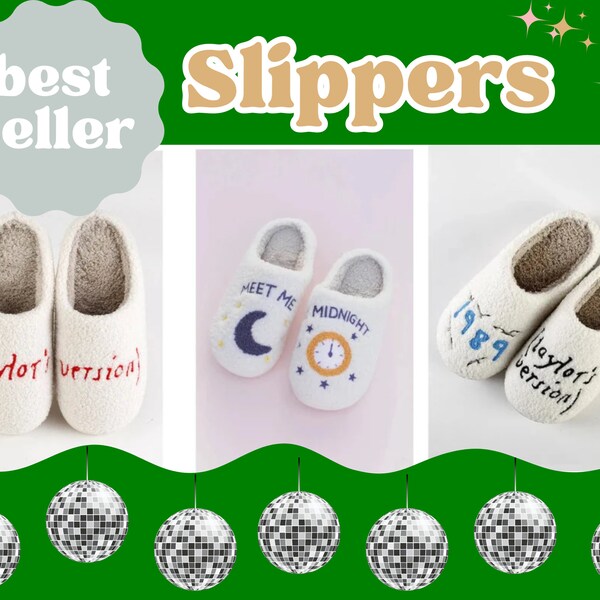 Taylor Swifts Slippers - Etsy