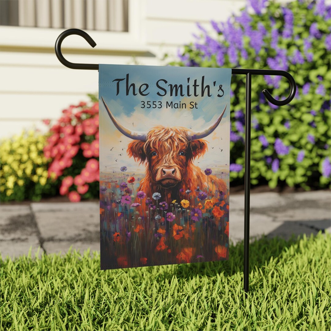 Personalized Garden Banner, Rustic Home Decor, Farmhouse Style, Welcome ...