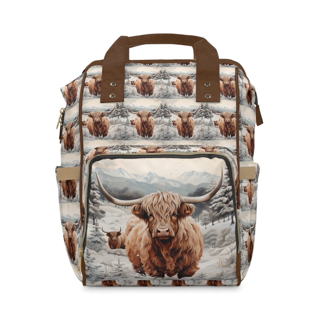 Highland Cow Backpack, so Cute and Roomy for Him or Her - Etsy