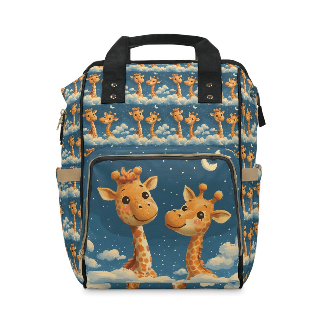 Cute Baby Giraffes Backpack or Diaper Bag Trendy Bag for Toting Diapers and Toys Effortlessly - Etsy