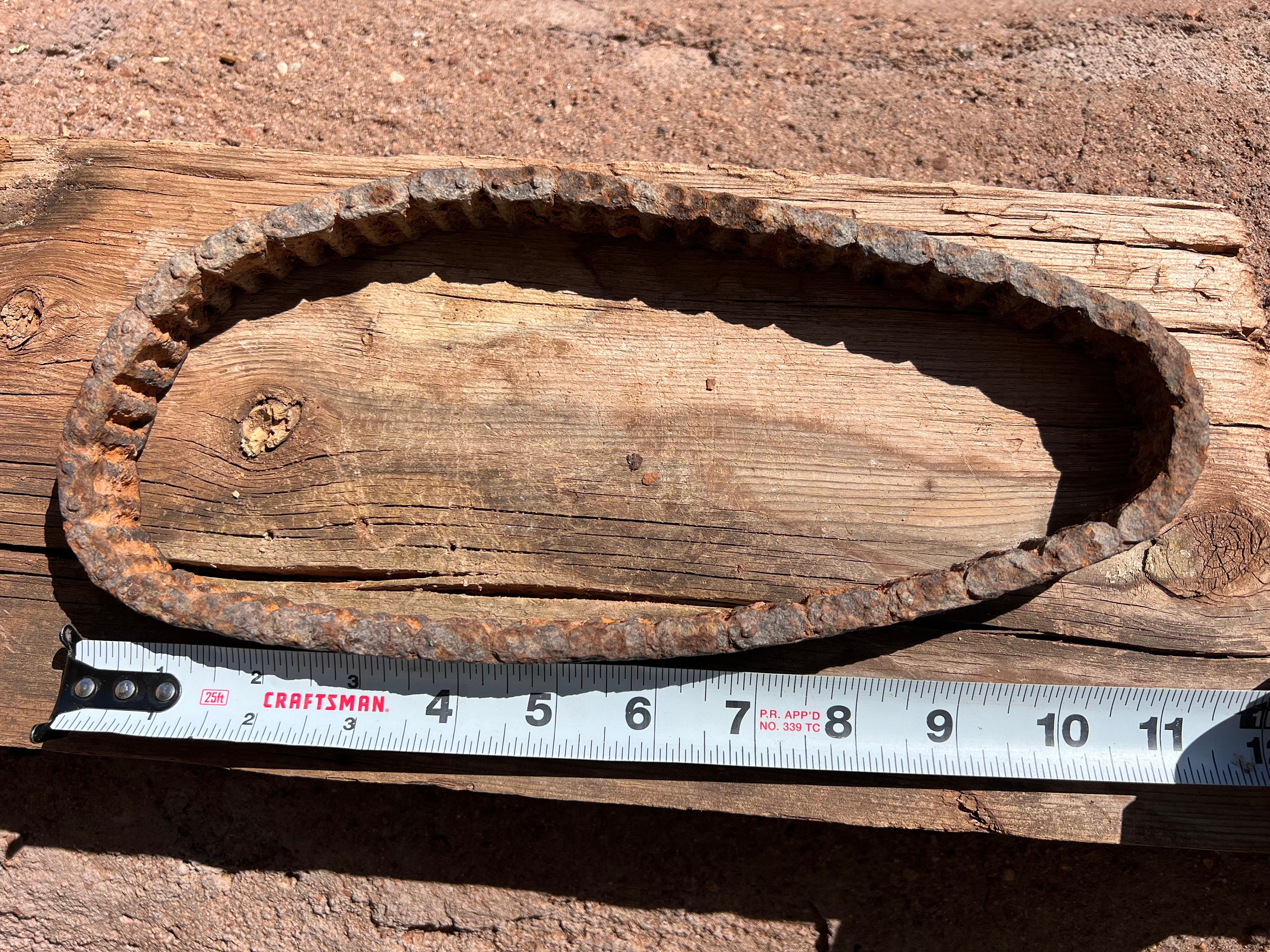 Rare Vintage Antique Memorabilia Rusted Motorcycle Primary Chain Harley ...