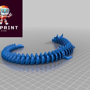 Demon Dragon 3D Printing Files Articulated Fantasy Creature - Etsy