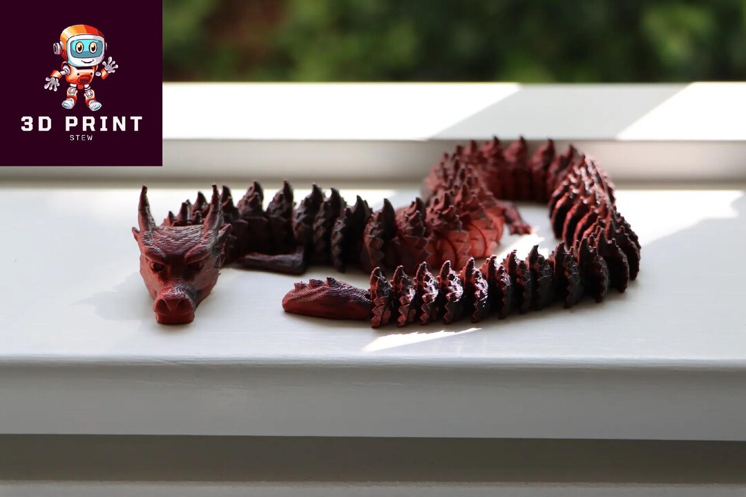 Demon Dragon 3D Printing Files Articulated Fantasy Creature - Etsy