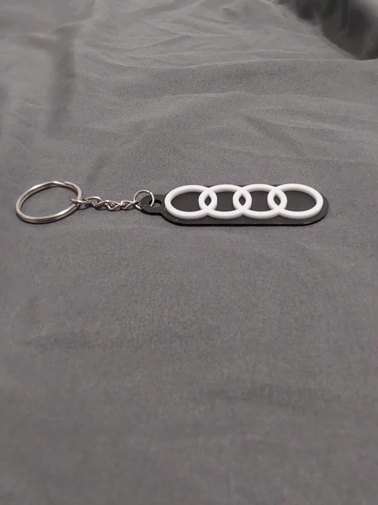 3D Printed Audi-inspired Keychain – Stylish Black Car Accessory ...