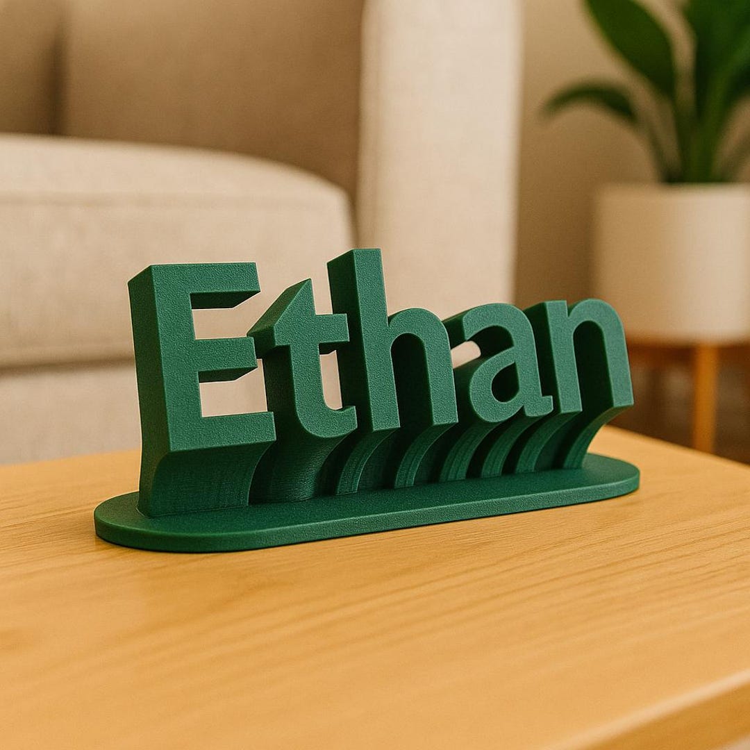 Custom 3D Printed Nameplate – Personalized Desk Sign, 6 Inch - Etsy