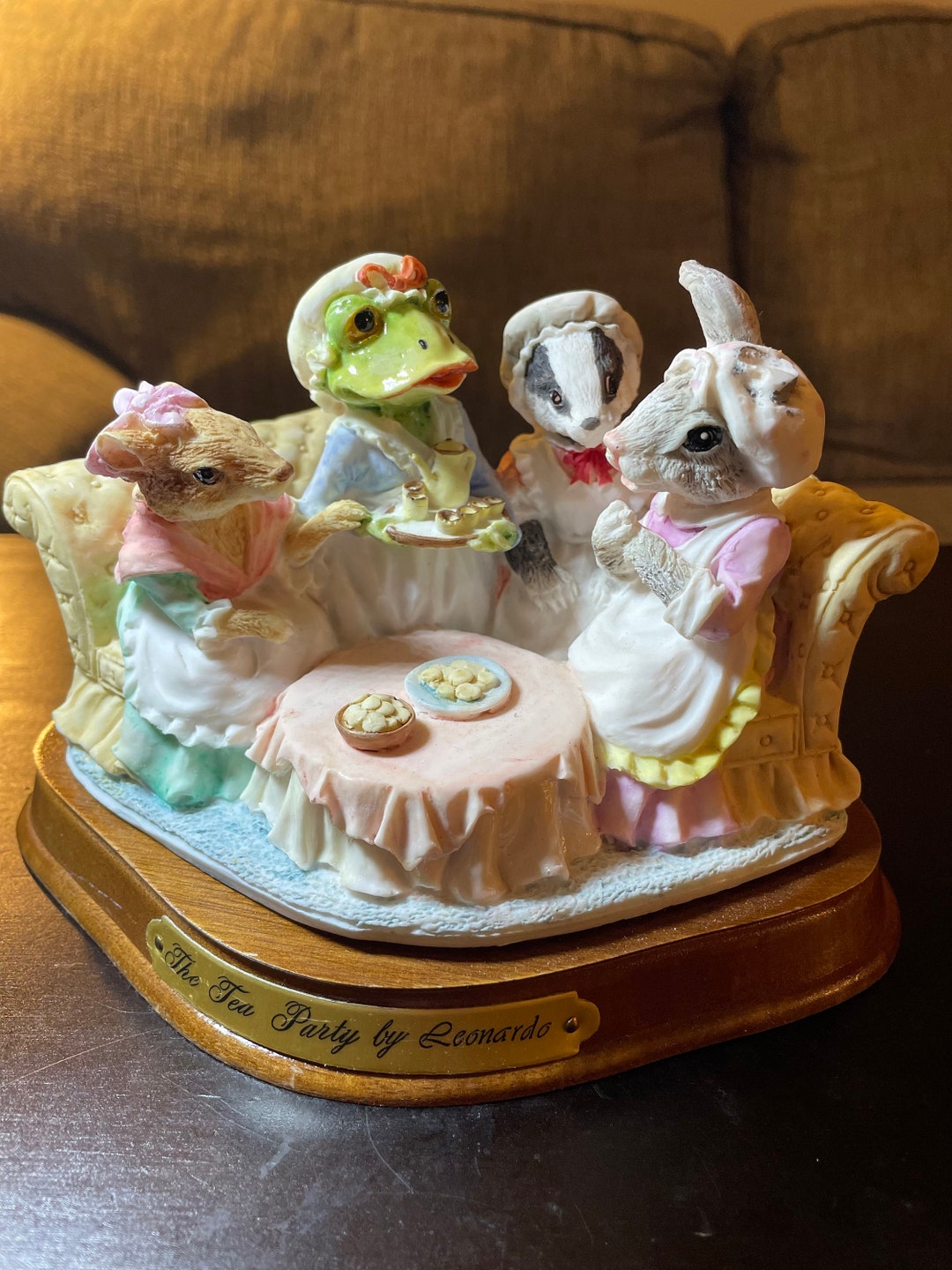 Little Nook Village Figurine the Tea Party by Leonardo 1986 Heritage Mint - Etsy