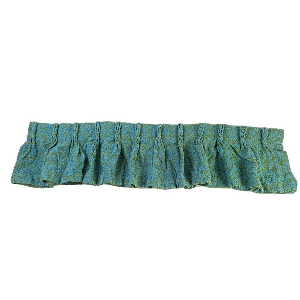 1960s Mid Century Modern Brocade Tapestry Paisley Pinch Pleat Valance ...