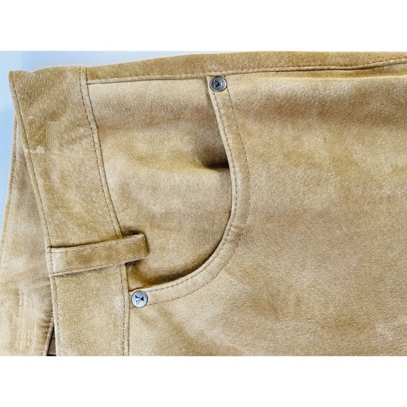 NOS 90s Womens 6 Pig Skin Suede Leather High Rise Wes… - Gem