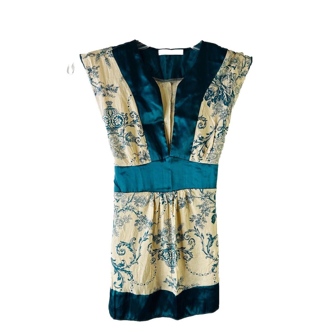 Y2K Charlotte Russe Medium Satin Floral Baby Doll Blouse Shirt Fairy ...