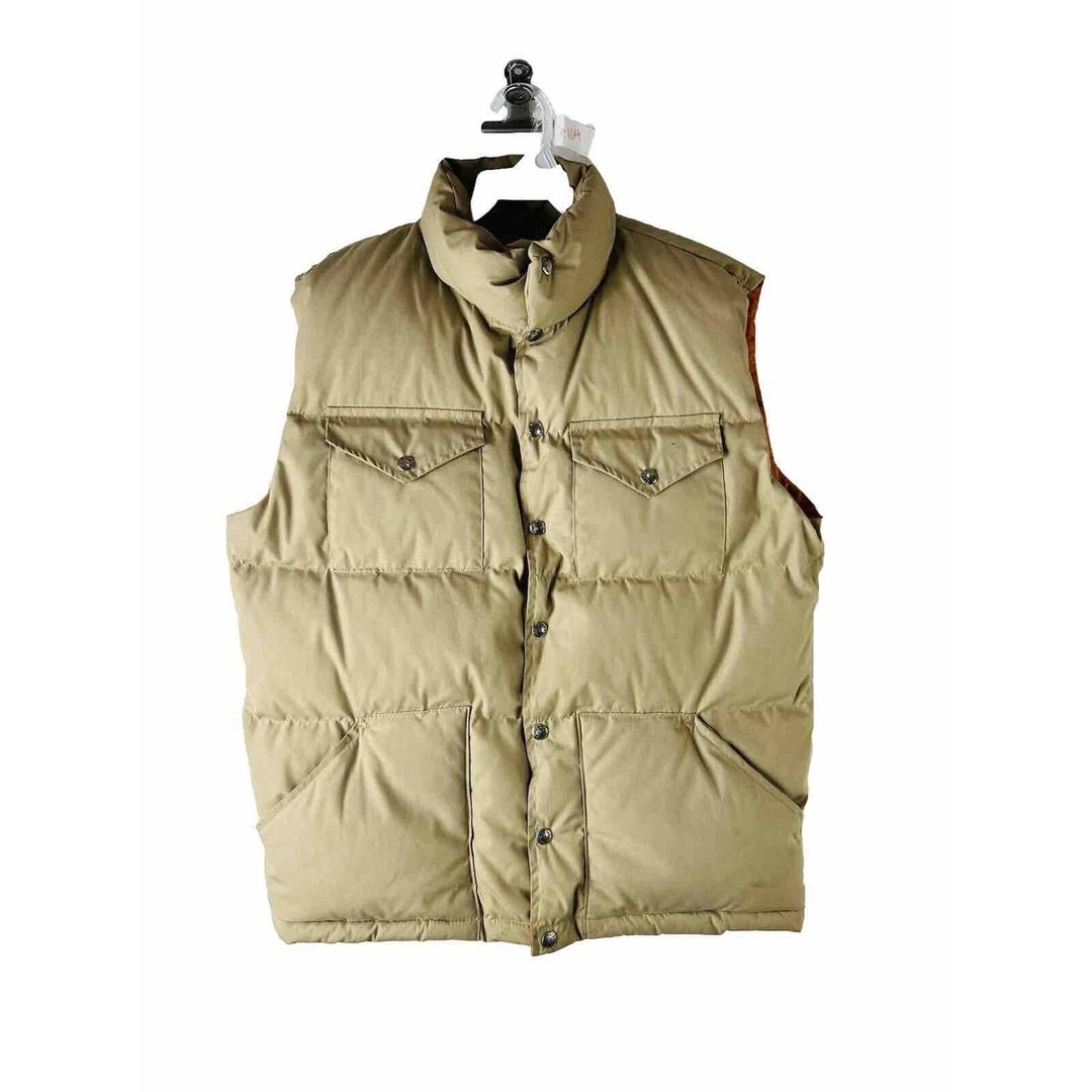 70s the North Face Brown Label Down Fill Puffer Vest Jacket Mens Large ...