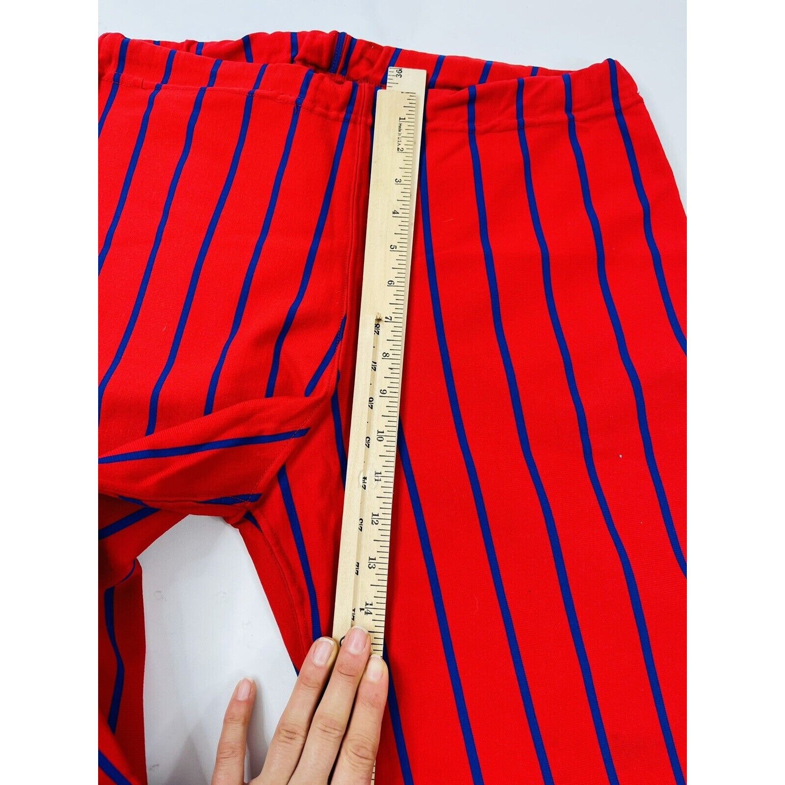 70s Sand Knit Mens 32 Color Block Striped Knit Basketball Warm up Pants ...