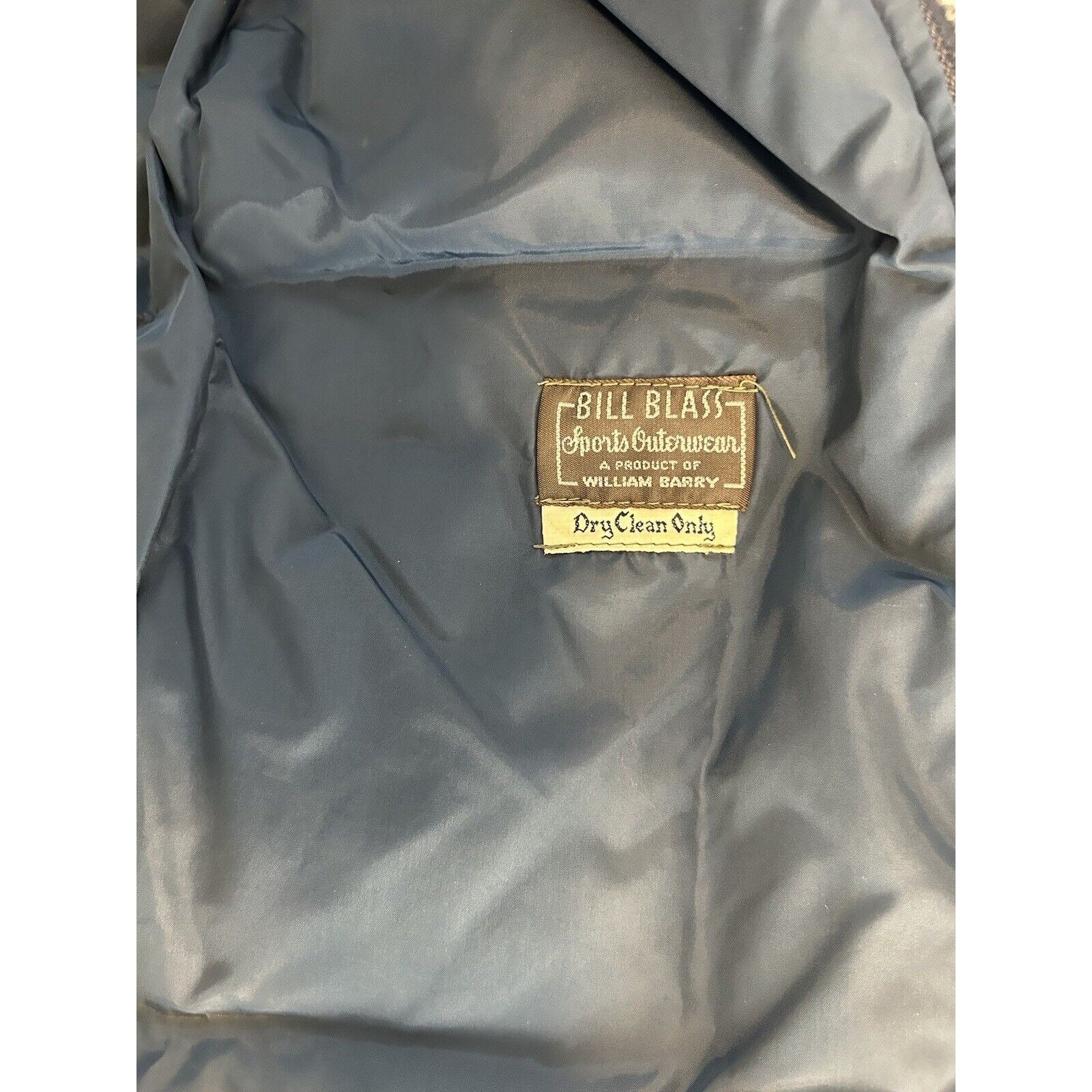 70s Bill Blass Mens Small Down Fill Full Zip Puffer Vest Jacket, Mens ...