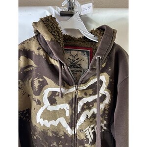 Y2K Fox Racing Sasquatch Hooded Sweatshirt Jacket Jesse Pinkman, Fox ...