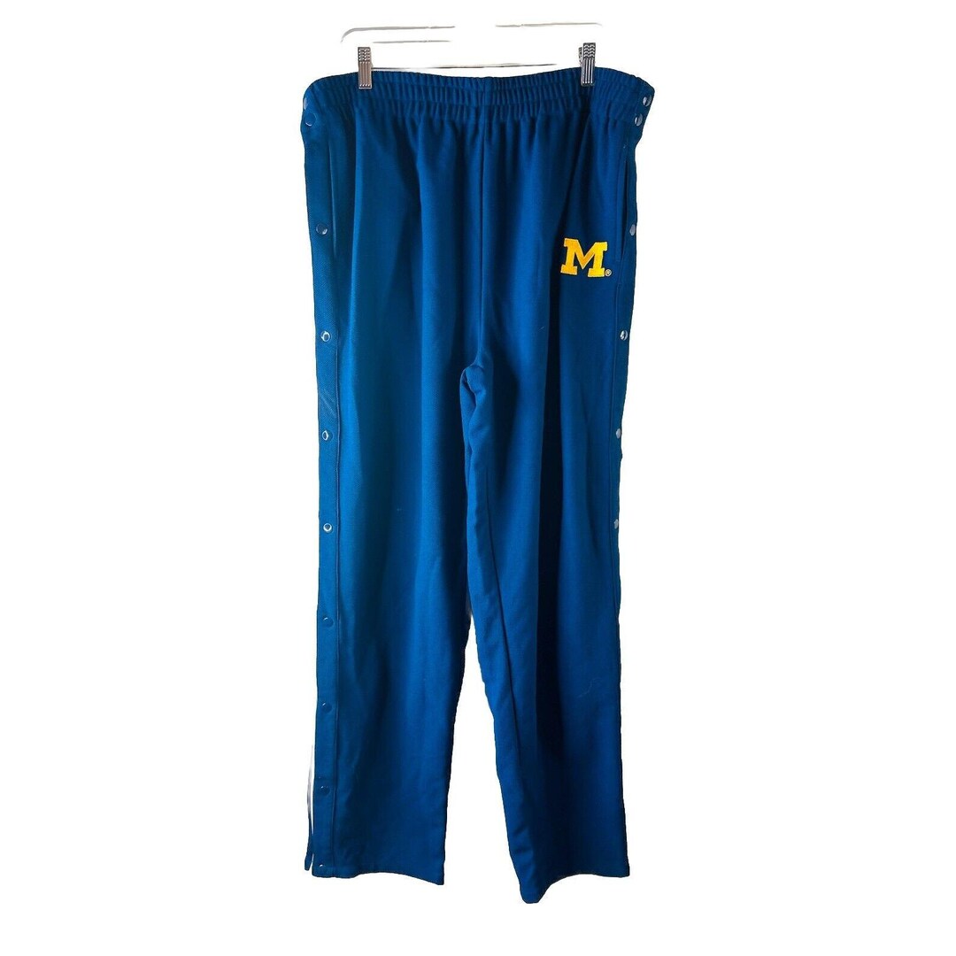 90s University of Michigan Tear Away Basketball Pants Mens XL, Mens ...