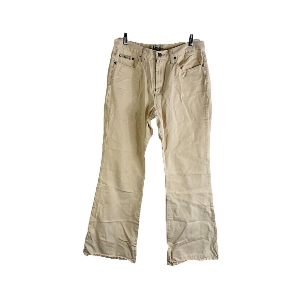 Y2K L.E.I Juniors 13 Spell Out Baggy Wide Leg Khaki Pants Grunge, LEI ...