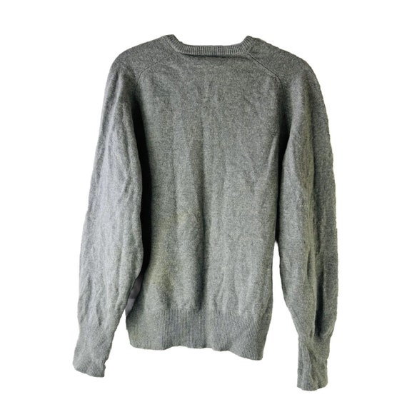 1960s Mens Small Lambswool Lightweight Knit V Neck Sw… - Gem