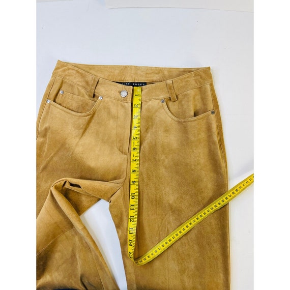 NOS 90s Womens 6 Pig Skin Suede Leather High Rise Wes… - Gem