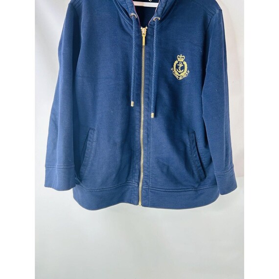 90s Lauren Ralph Lauren Womens XL Crest Monogram Cres… - Gem
