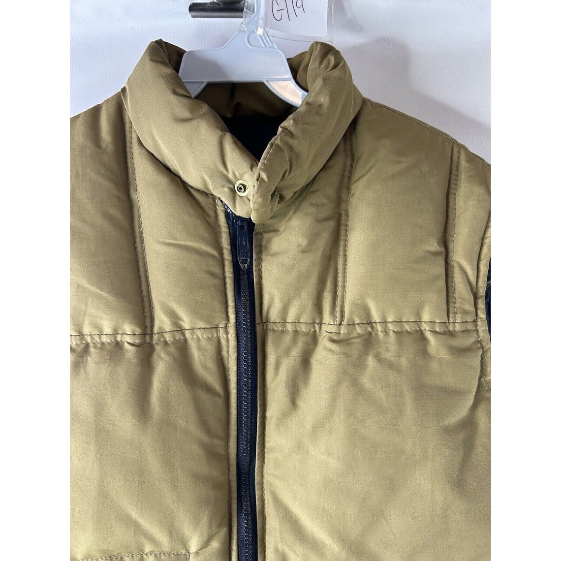 70s Bill Blass Mens Small Down Fill Full Zip Puffer Vest Jacket, Mens ...
