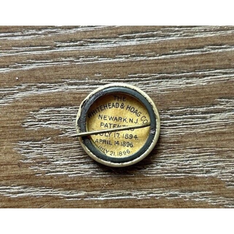 Antique 1890s Whitehead Hoag Pinback Pin Badge Button Austria Flag ...
