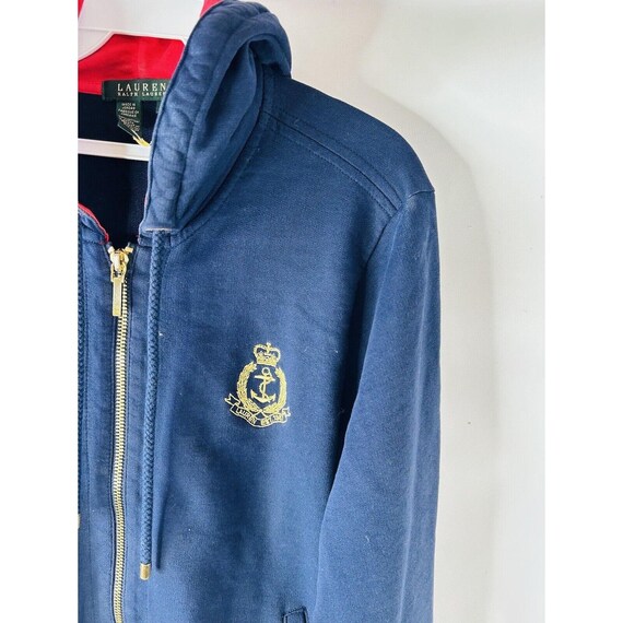 90s Lauren Ralph Lauren Womens XL Crest Monogram Cres… - Gem