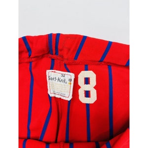 70s Sand Knit Mens 32 Color Block Striped Knit Basketball Warm up Pants Red, Vintage Sand Knit ...