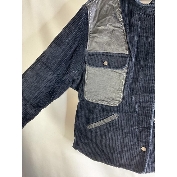 80s Womens 12 Wide Whale Corduroy Leather Pockets Dol… - Gem
