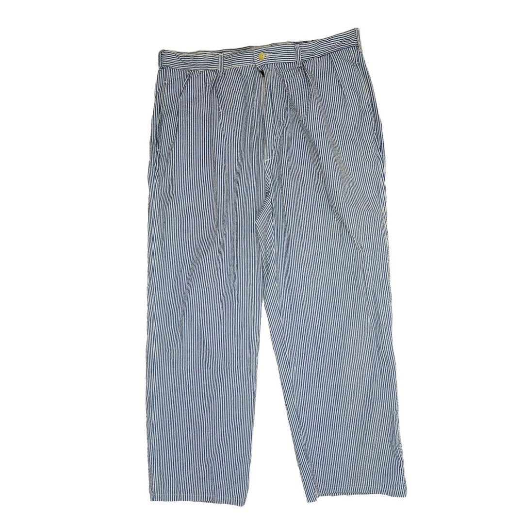90s Polo Ralph Lauren Mens 36x30 Seer Suckered Pleated Chino Pants USA, Vintage Polo Ralph ...