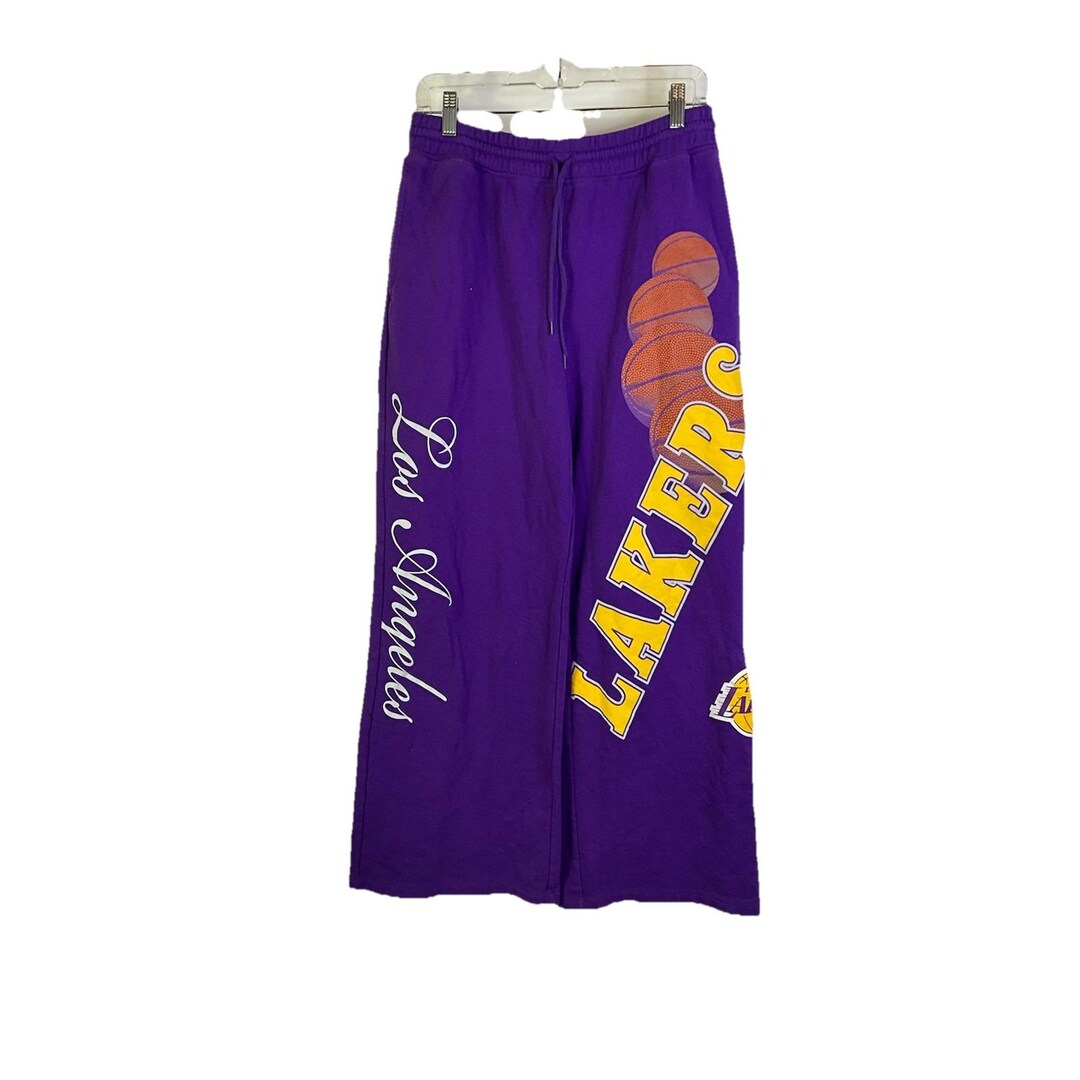 Y2K Mens Large Los Angeles Lakers Spell Out Baggy Sweat Pants, Vintage ...