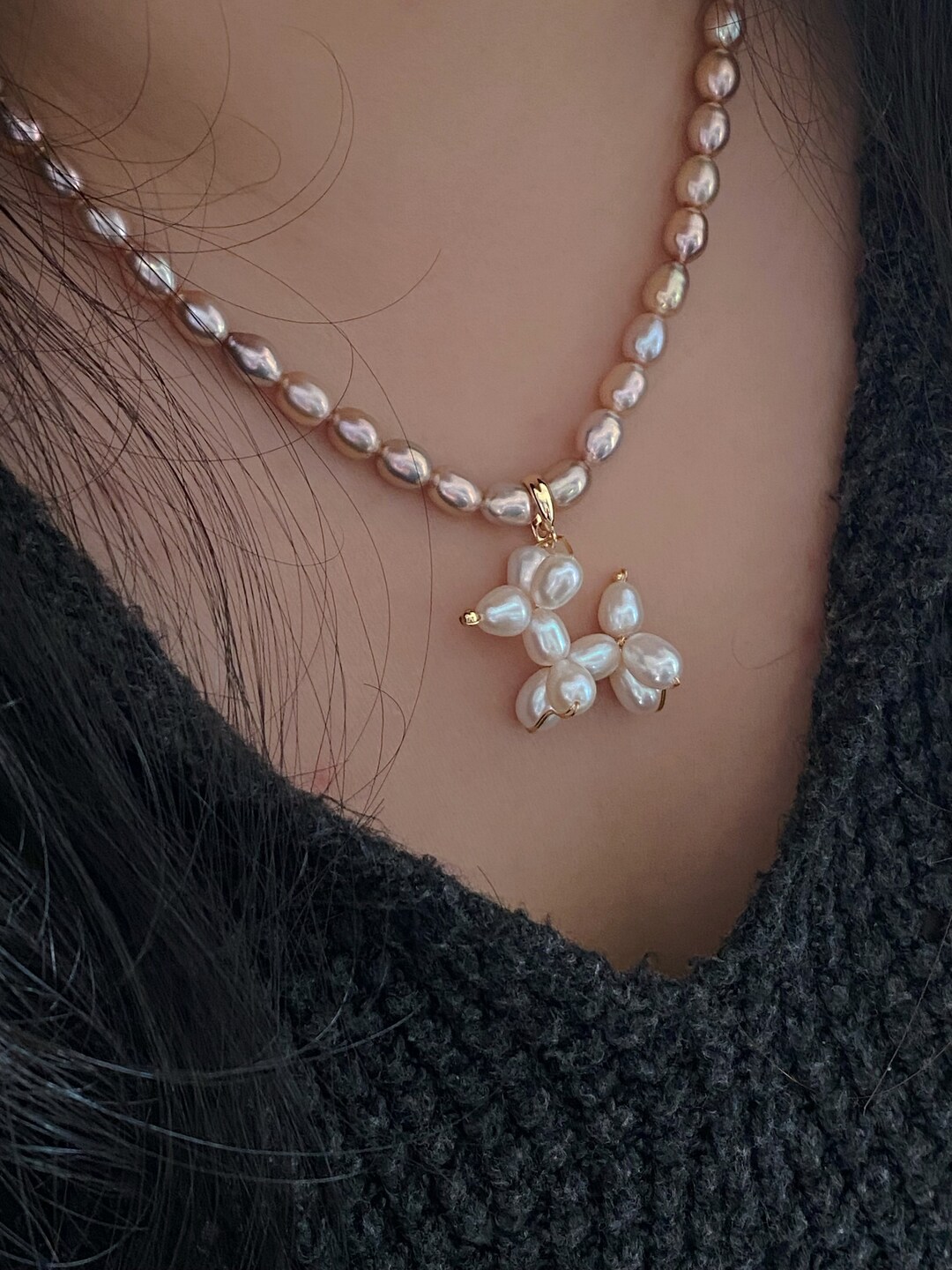 Freshwater Pearls Bubble Dog Balloon Dog Handmade Dangle Earring,gift ...