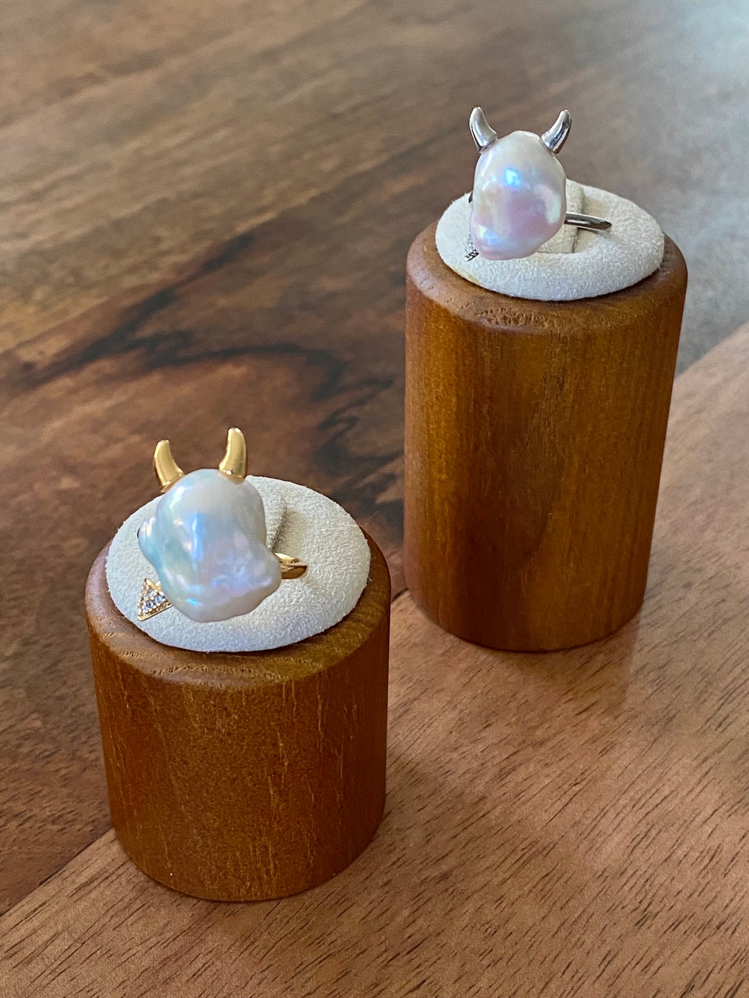 Handmade Baroque Pearl Devil Ring | Adjustable Ring | Gothic Engagement ...