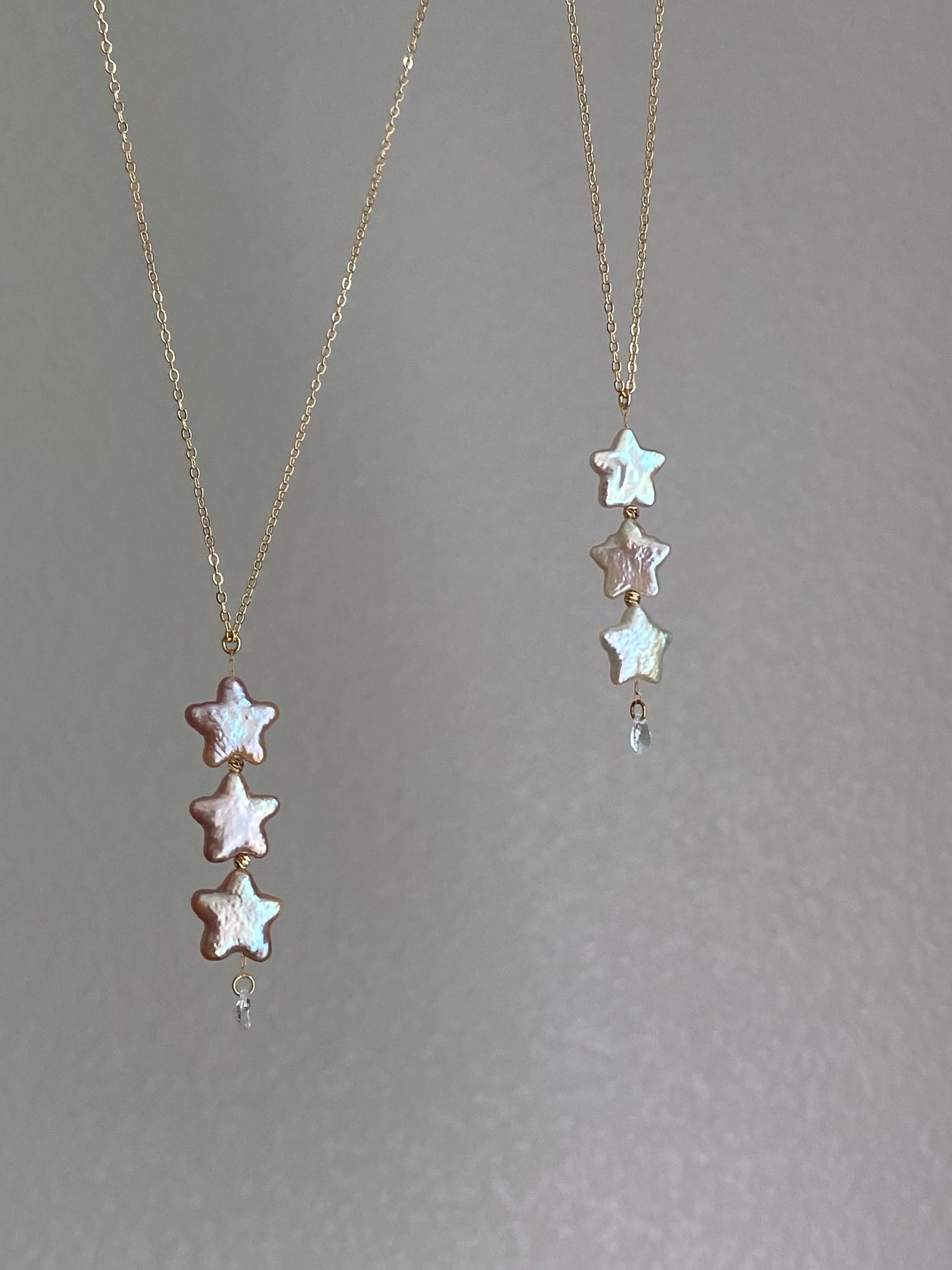 Handmade Starlit Dreams Baroque Star Pearl Necklace Dainty Classic ...