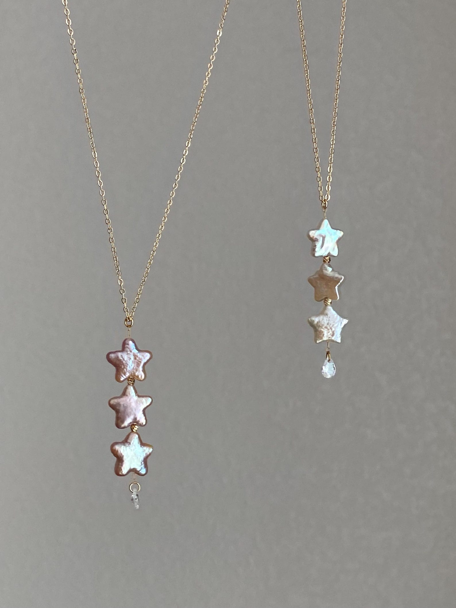 Handmade Starlit Dreams Baroque Star Pearl Necklace Dainty Classic ...