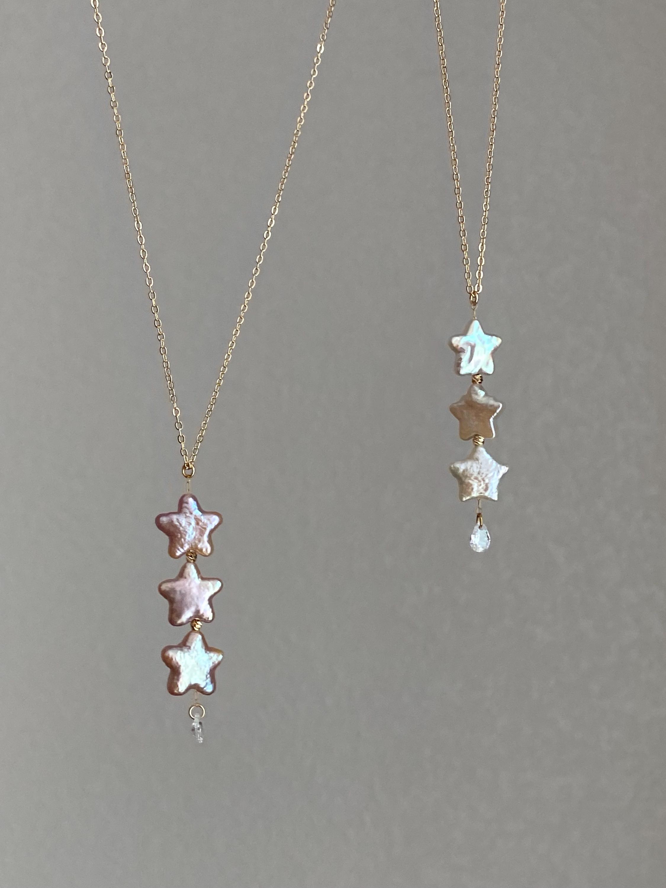 Handmade Starlit Dreams Baroque Star Pearl Necklace Dainty Classic ...